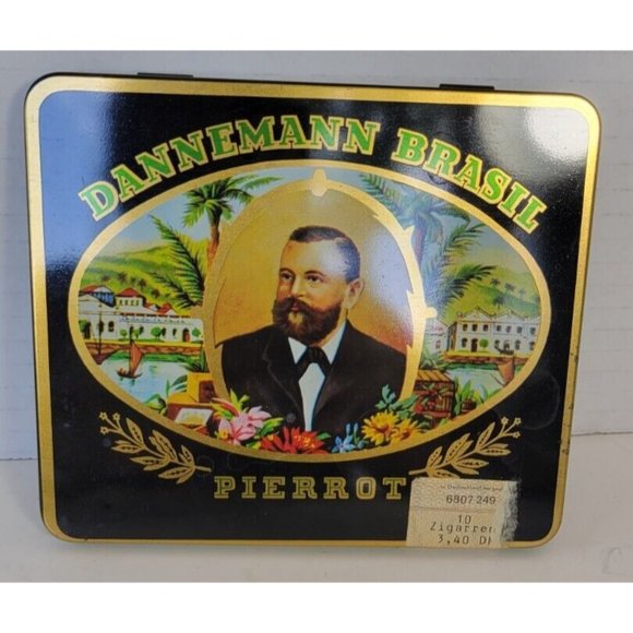 Dannemann Brasil | Accents | Vintage Dannemann Brasil Pierrot Cigar Collectible Tin Made In West ...
